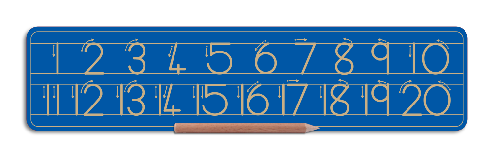 Wooden Number board 1 to 20 Alt Print – WriteRight