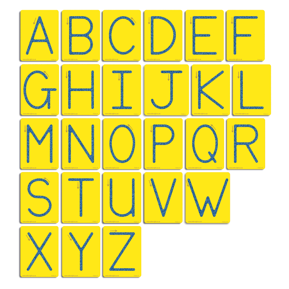 Wooden Sandpaper Alphabet Letter - A to Z & Discover your Fingers ...