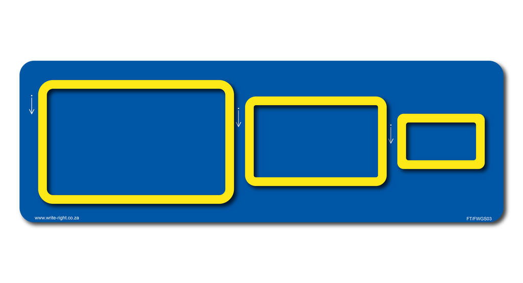 Finger Track Basic Shapes Big to Small - Circles – WriteRight