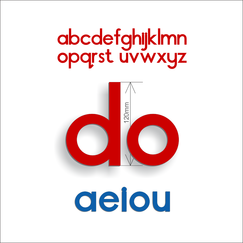 Wooden Alphabet board with 80mm Lowercase letters & vowels in a Box ...