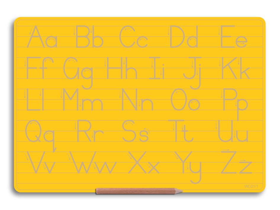 Wooden Alphabet Boards - Capital and Lowercase letters – WriteRight