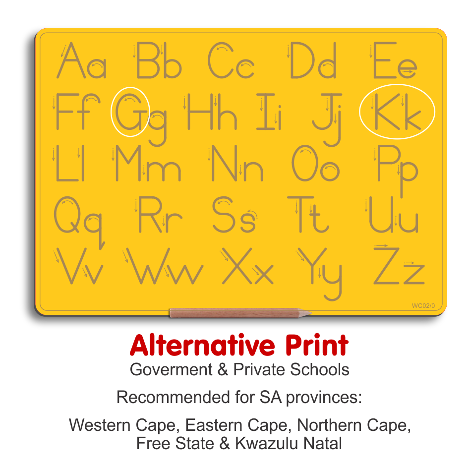 Wooden Alphabet Combo Boards - Capital and Lowercase letters – WriteRight
