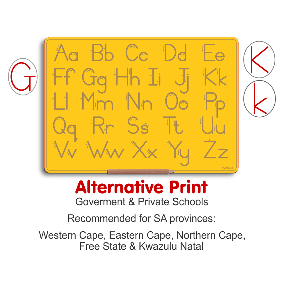 Wooden Alphabet Combo Boards - Capital and Lowercase letters – WriteRight