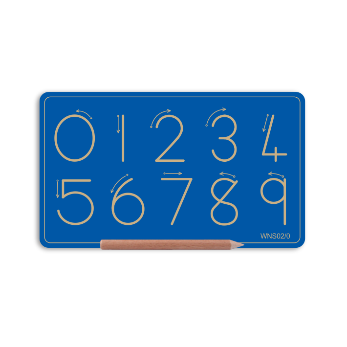 Wooden Number Board 0 to 9 in Alt Print – WriteRight