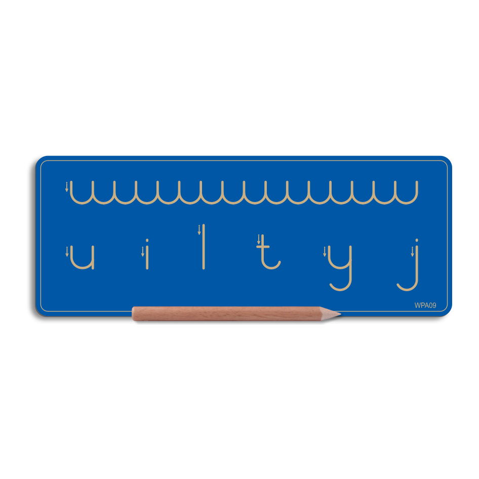 Single Wooden Pattern Board "u" & related to Alphabet letters – WriteRight